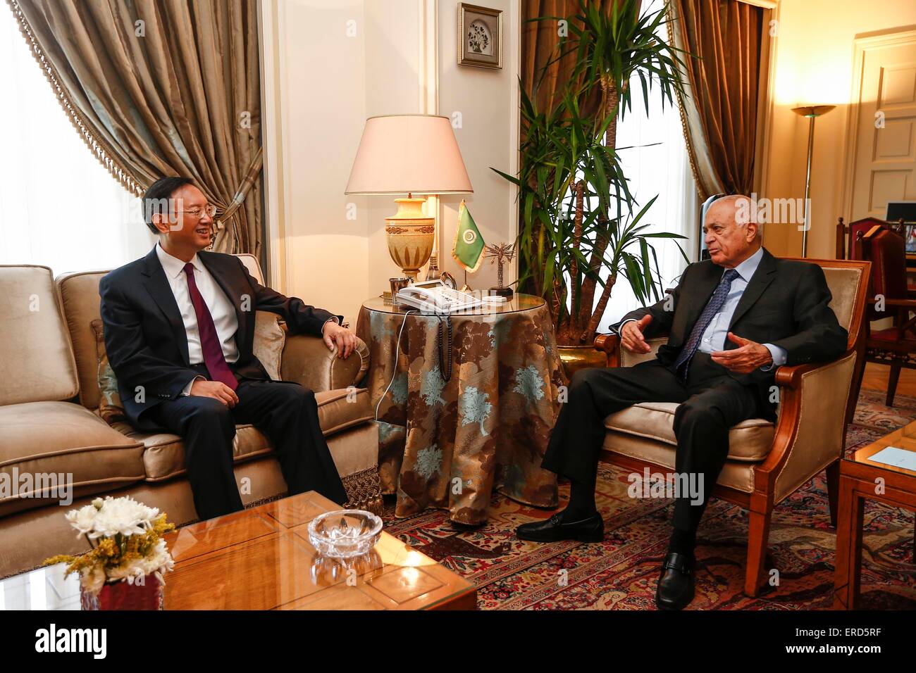 Cairo, Egypt. 1st June, 2015. Secretary General of Arab League Nabil al ...