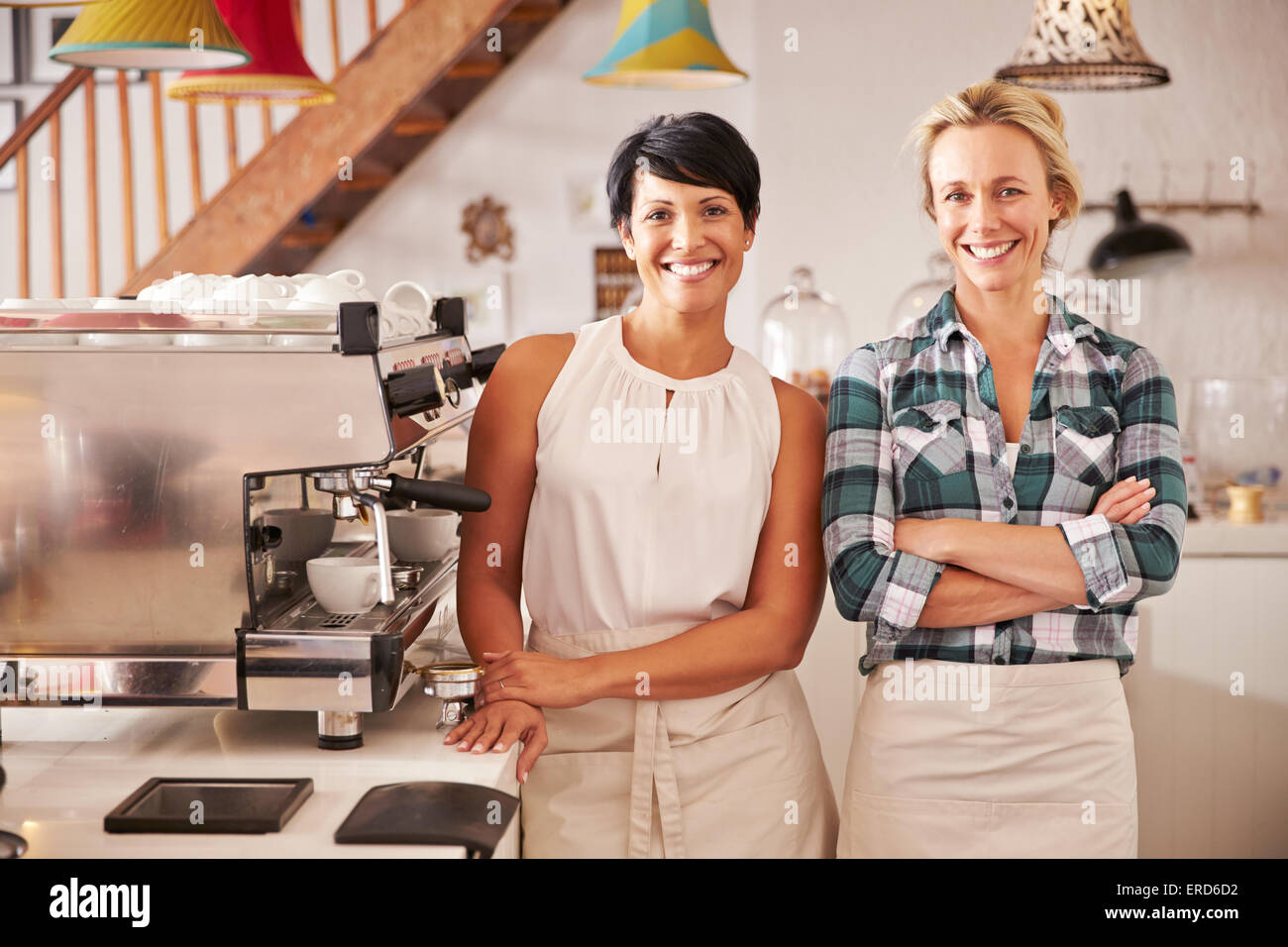 Cafe owners, portrait Stock Photo - Alamy