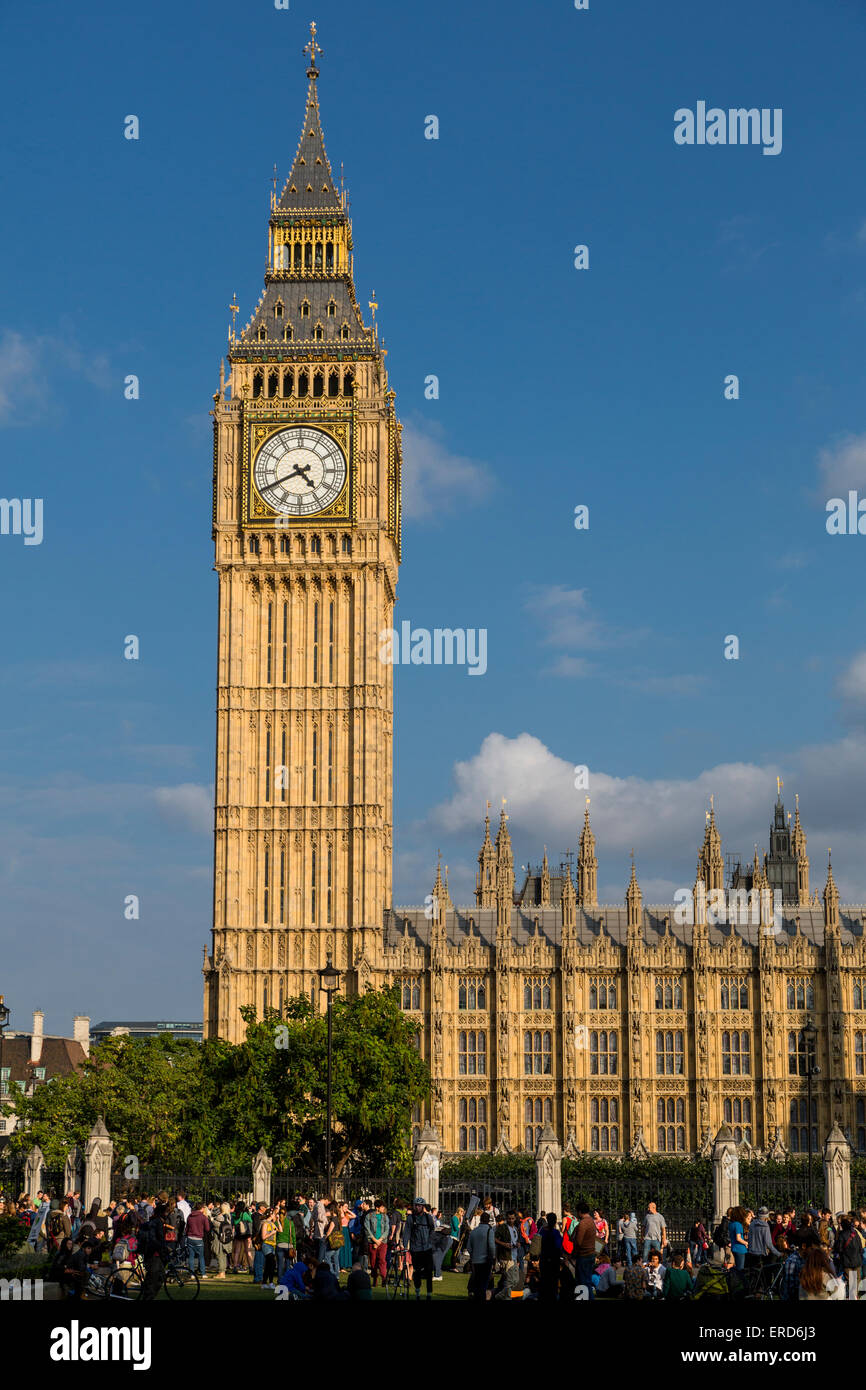 UK, England, London. Big Ben Clock Tower, Elizabeth Tower Stock Photo ...