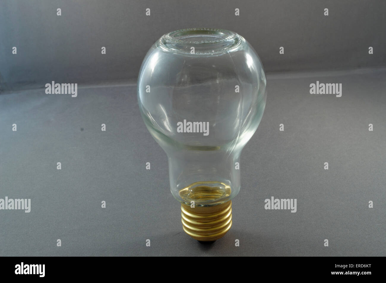 Empty Glass Light Bulb Stock Photo - Alamy