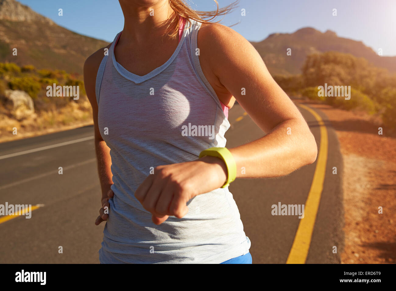 Cropped shot of woman running Stock Photo - Alamy