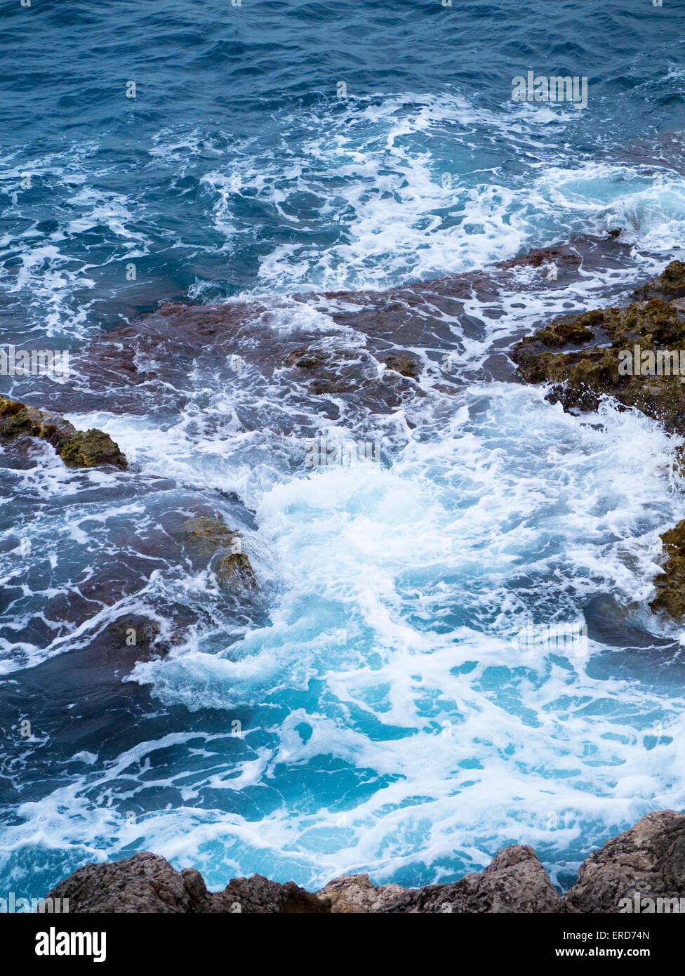 Boiling Sea off the Capo di Sorrento Italy Stock Photo - Alamy
