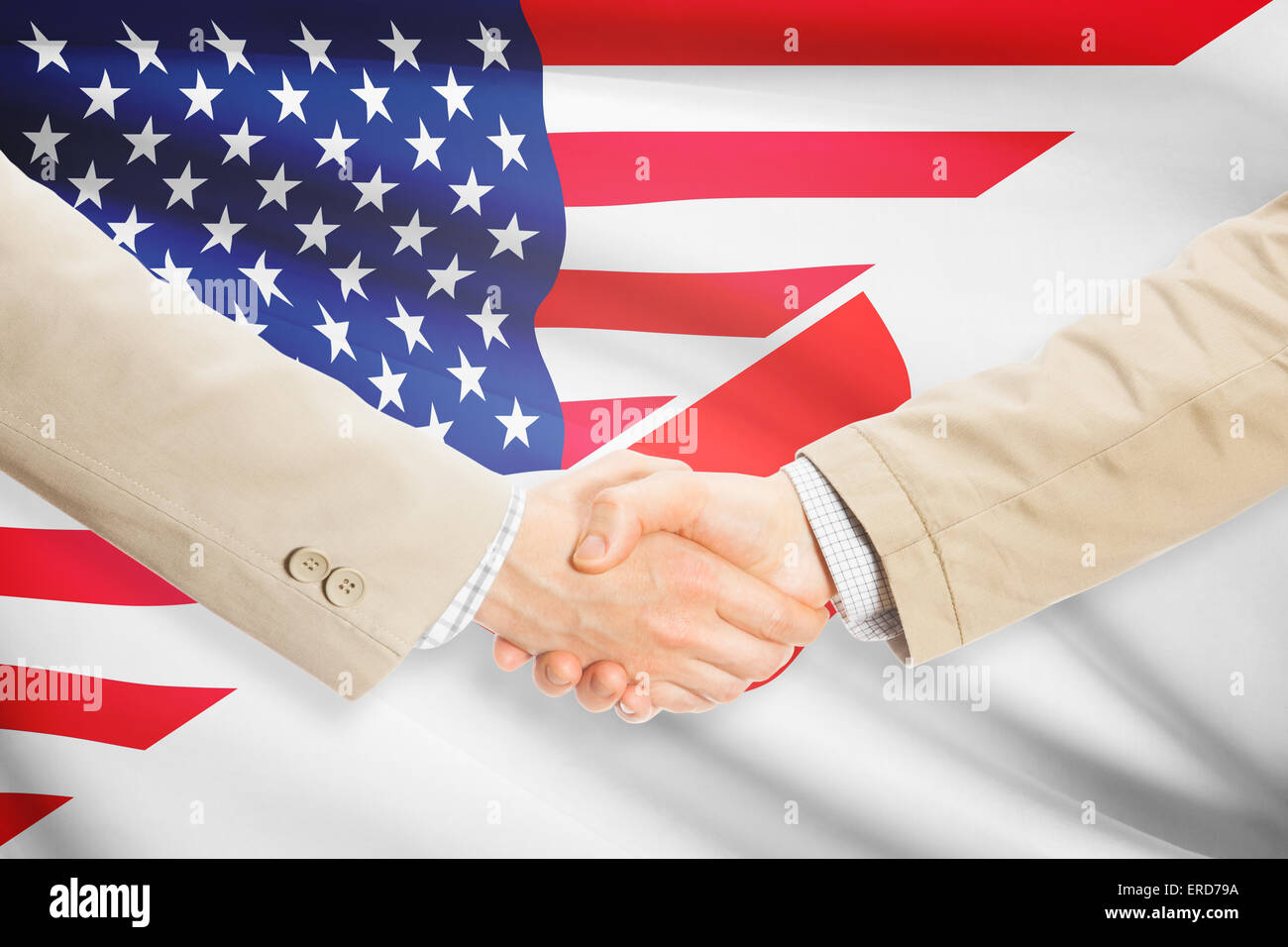 Businessmen shaking hands - United States and Japan Stock Photo - Alamy Businessmen shaking hands - United States and Japan Stock Photo - Alamy