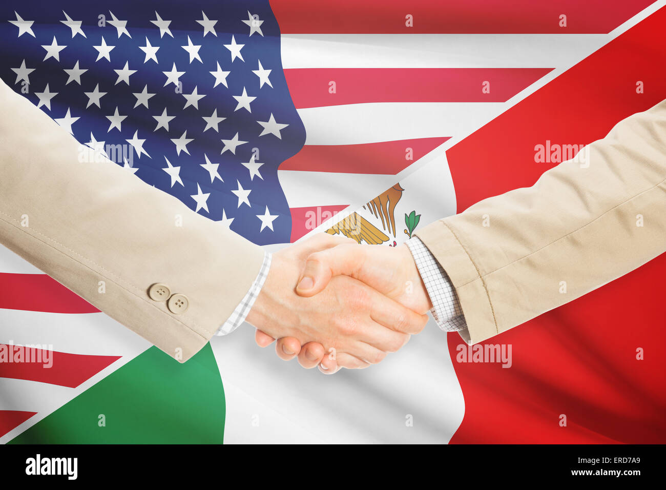 Businessmen shaking hands - United States and Mexico Stock Photo - Alamy Businessmen shaking hands - United States and Mexico Stock Photo - Alamy