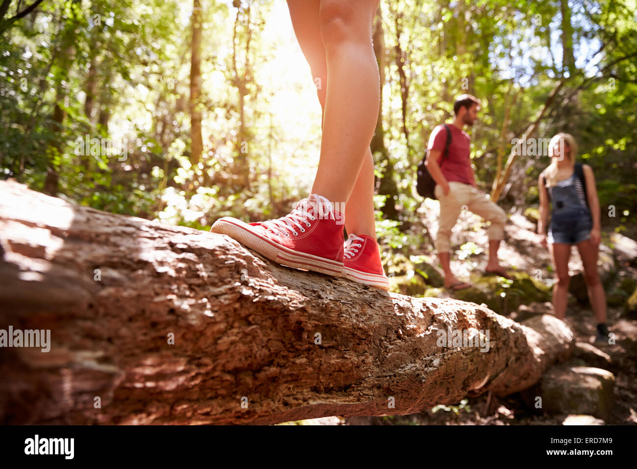 Beautiful woman balancing walking hi-res stock photography and images ...
