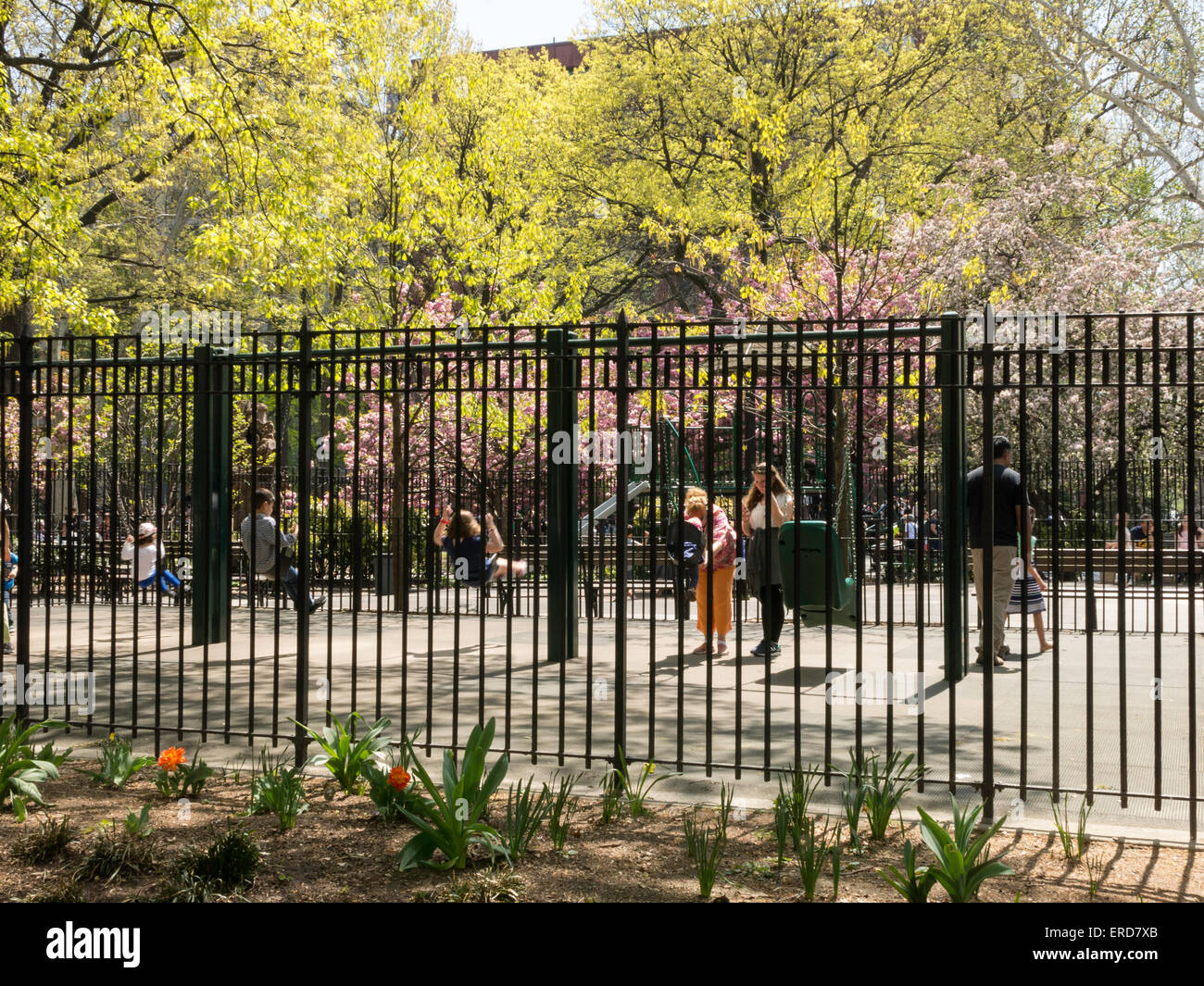 Playground in washington square park hi-res stock photography and ...