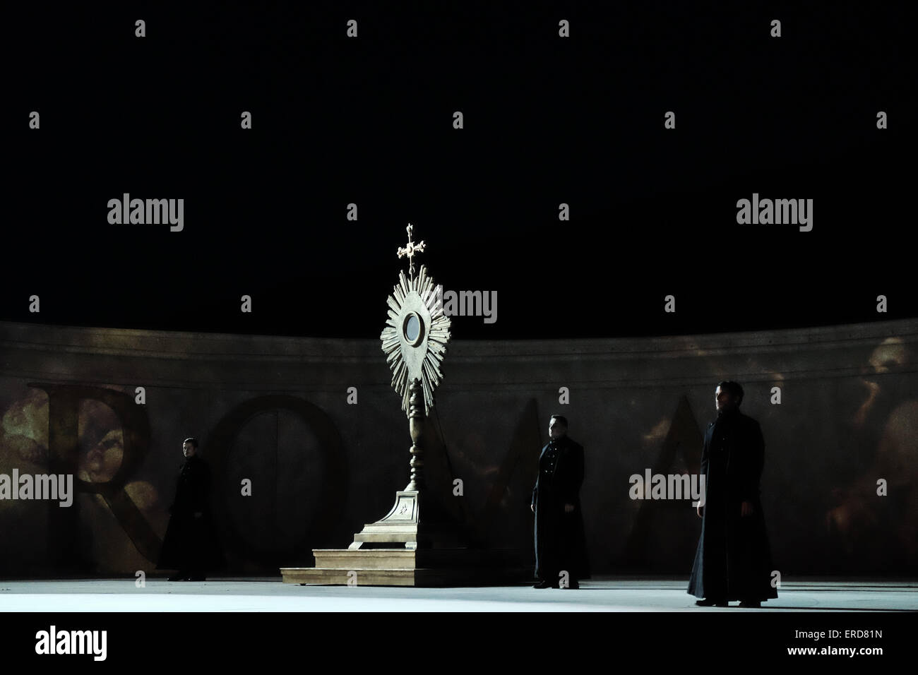 Masada, Israel. 1st June, 2015. The Israeli Opera performs Puccini's ...