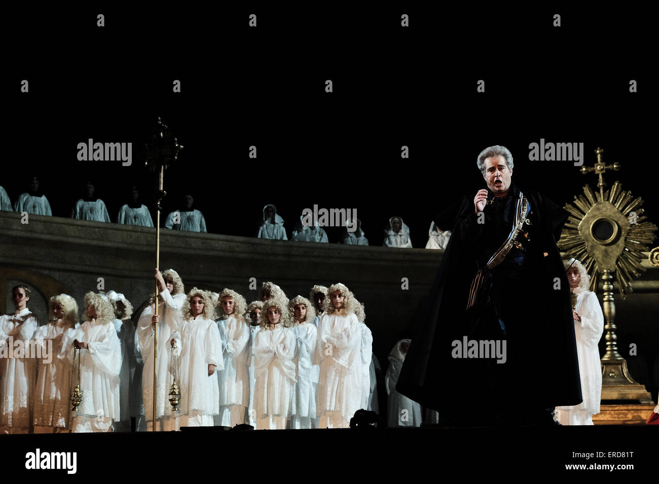 Masada, Israel. 1st June, 2015. The Israeli Opera performs Puccini's ...
