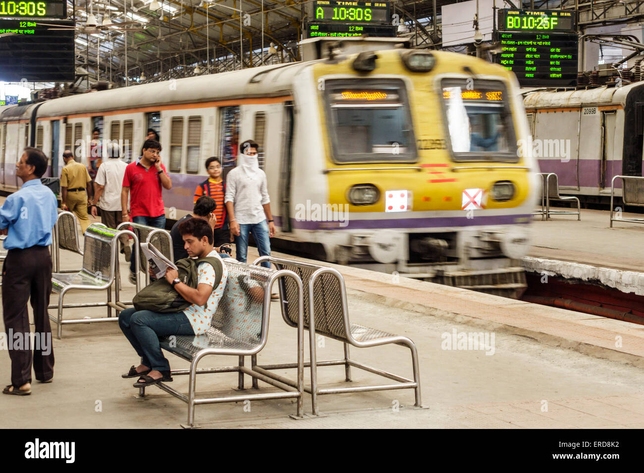 Mumbai India,Indian Asian,Churchgate Railway Station,Western Line,train ...