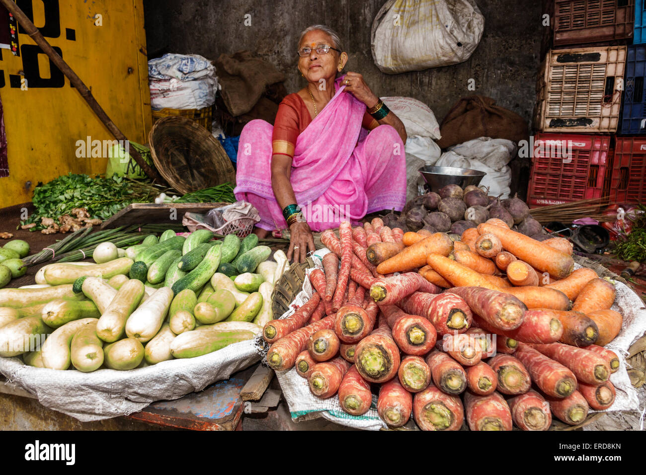 Mumbai India,Indian Asian,Lower Parel,Sunday Market,producestall,stalls ...