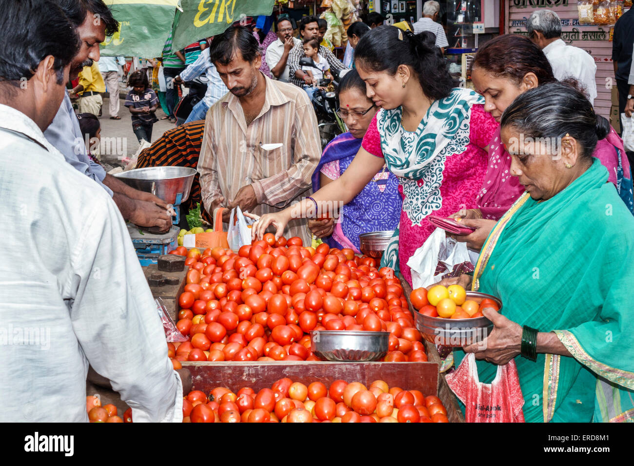 Mumbai India,Indian Asian,Lower Parel,Sunday Market,producestall,stalls ...