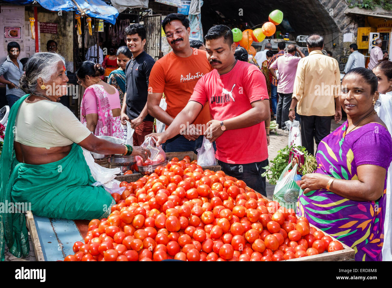 Mumbai India,Indian Asian,Lower Parel,Sunday Market,producestall,stalls ...