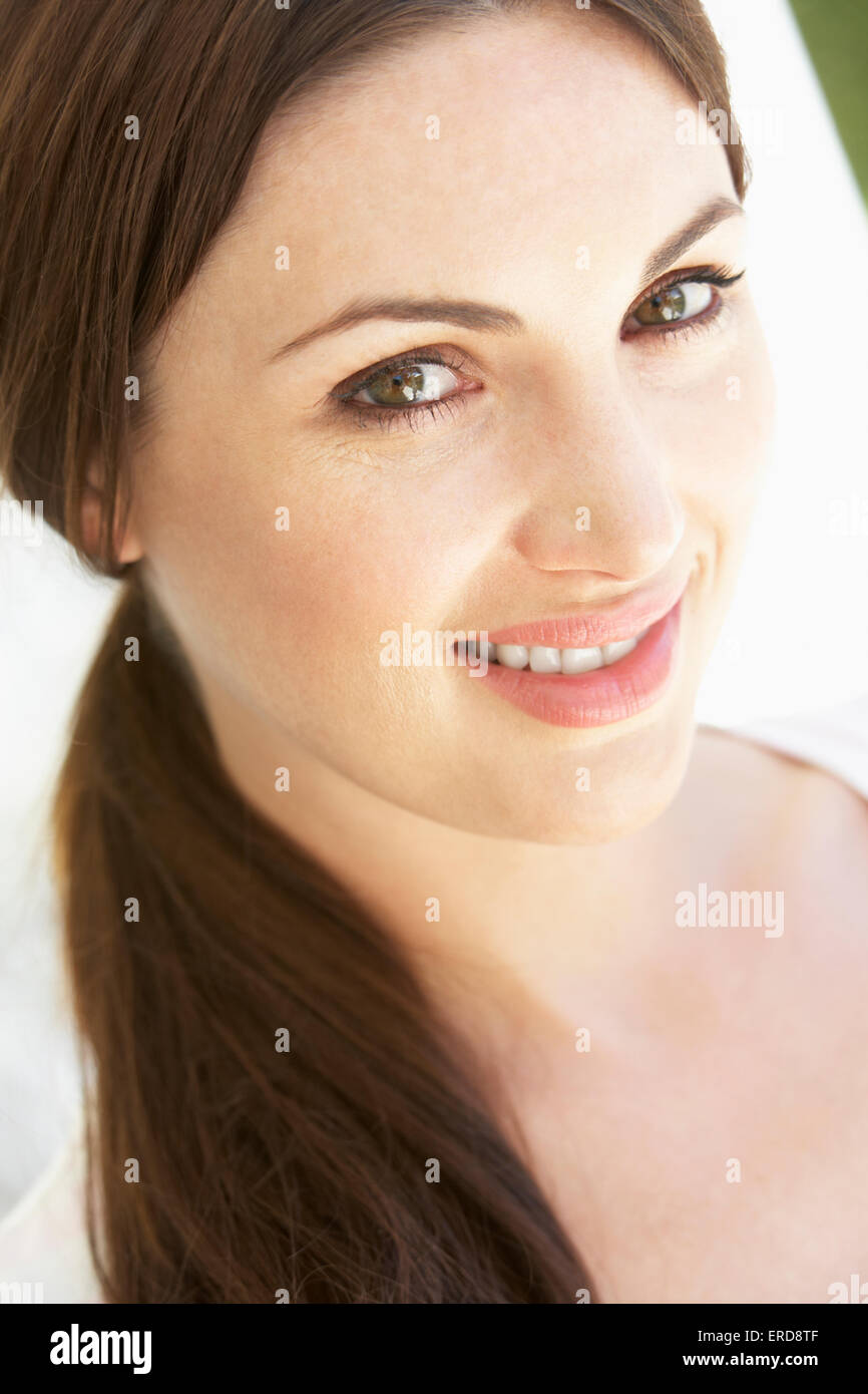 Close Up Portrait Of Beautiful Woman Stock Photo - Alamy