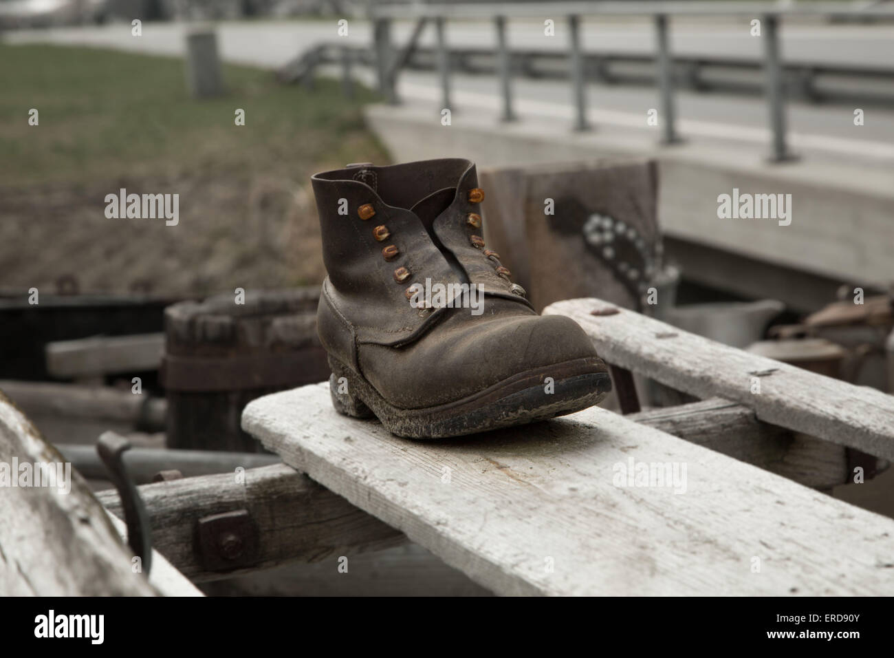 Old wooden boot hi-res stock photography and images - Alamy