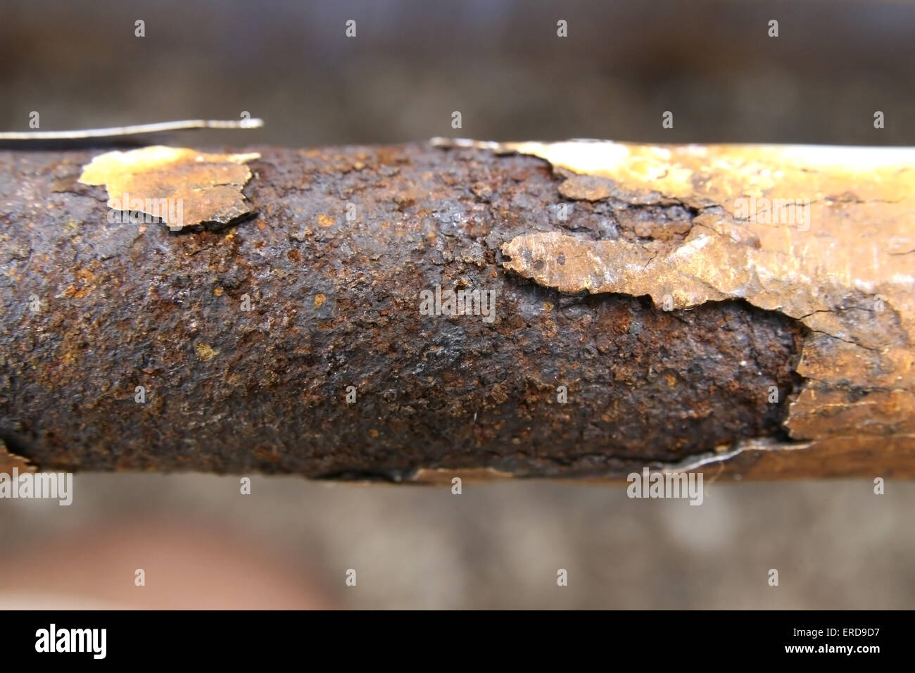 Rust on a tube Stock Photo - Alamy