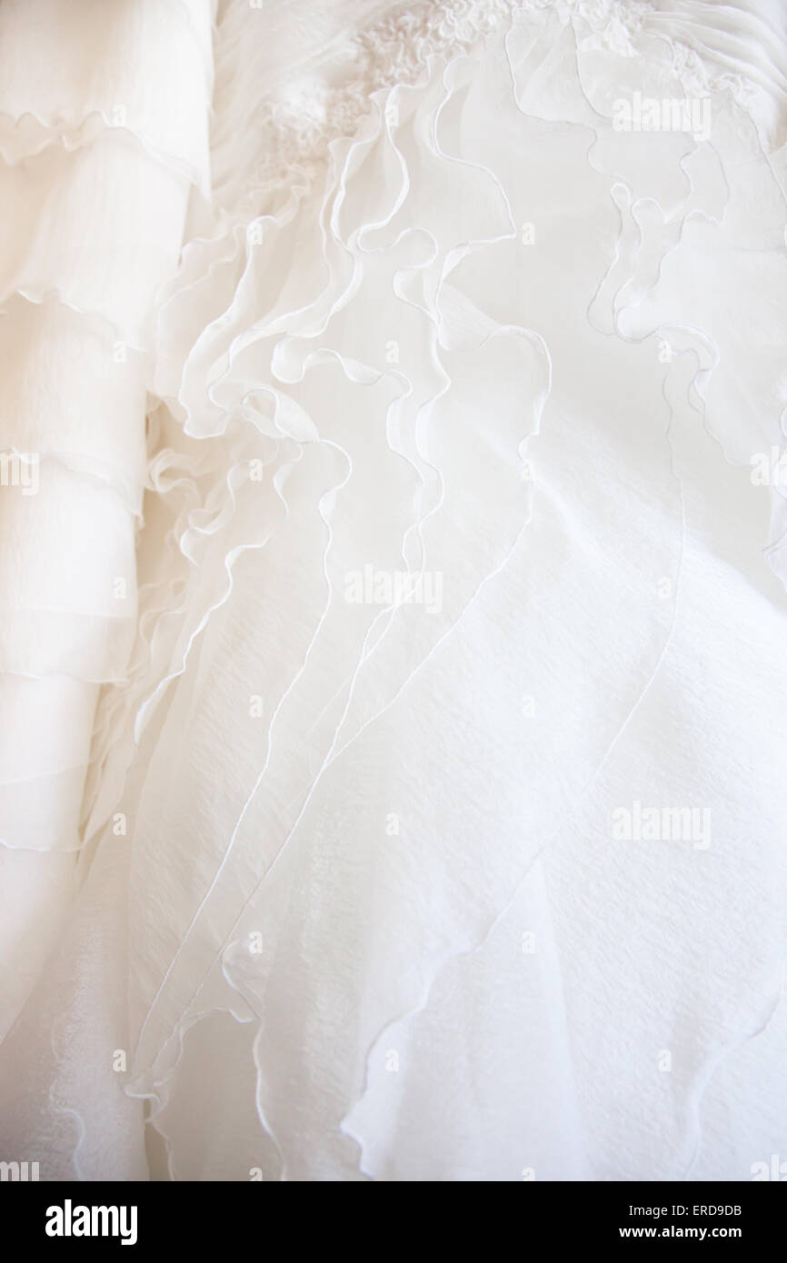 Partial wedding dress for background Stock Photo - Alamy