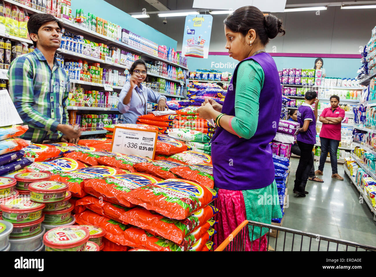 Big bazaar employee hi-res stock photography and images - Alamy