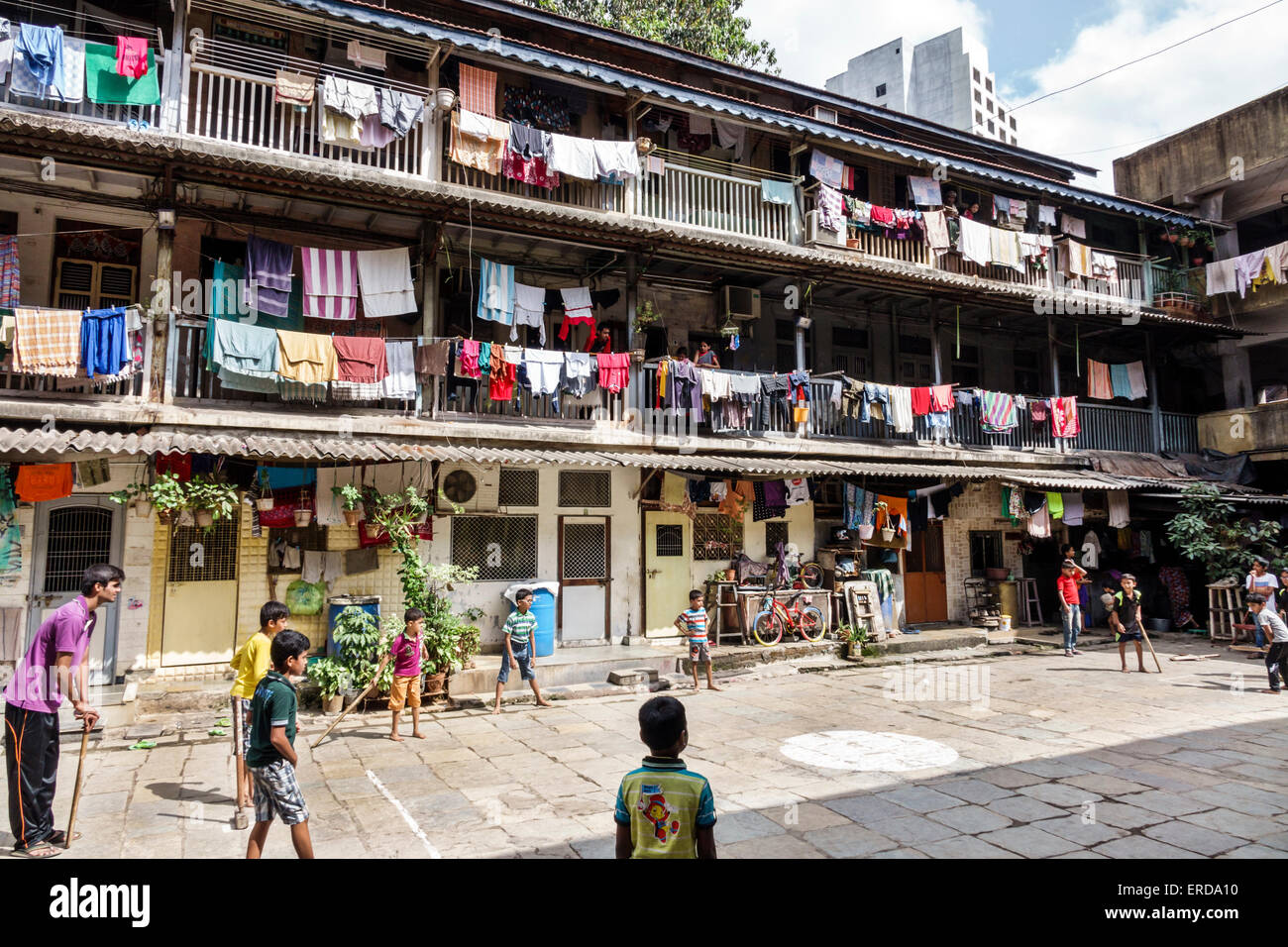 Mumbai India,Indian Asian,Lower Parel,old condominium,residential ...