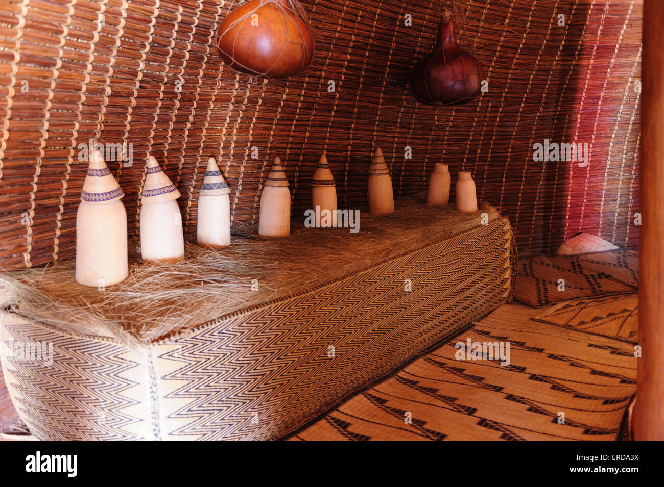 Reconstruction of the King of Rwanda's palace at Nyanza in Rukari ...