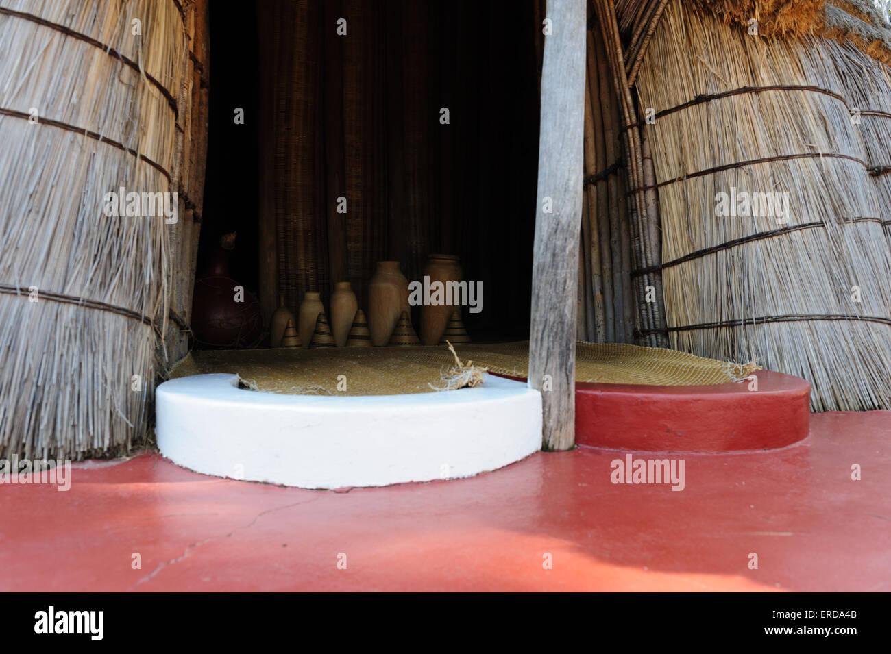 Reconstruction of the King of Rwanda's palace at Nyanza in Rukari ...