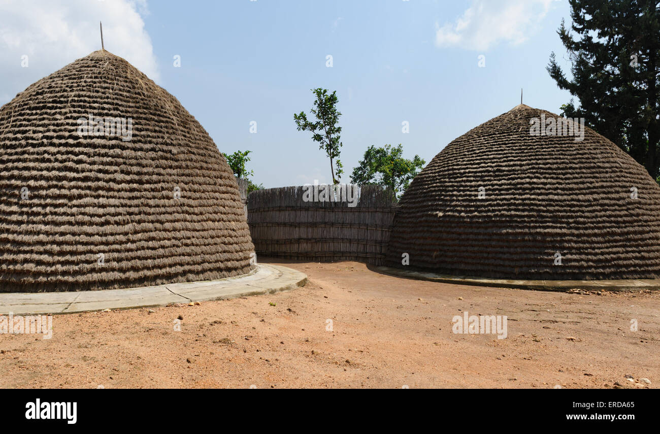Reconstruction of the King of Rwanda's palace at Nyanza in Rukari ...