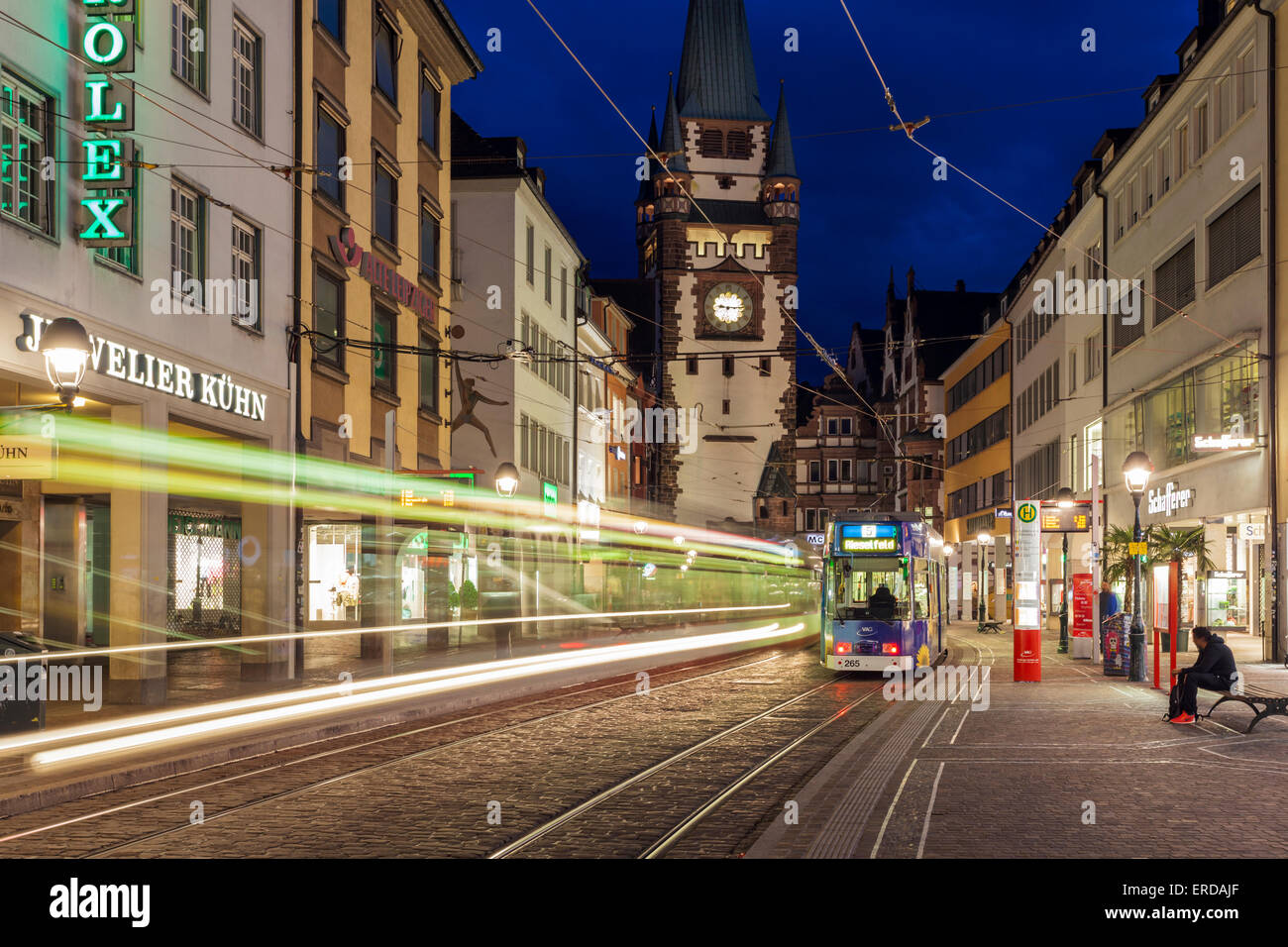 Evening in Freiburg, Germany Stock Photo - Alamy