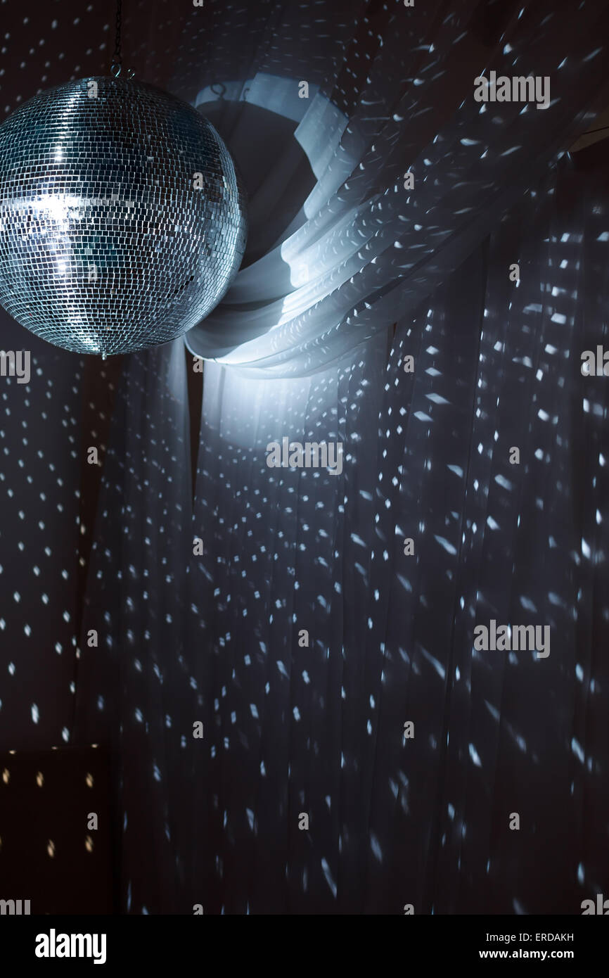 Party lights disco ball Stock Photo - Alamy