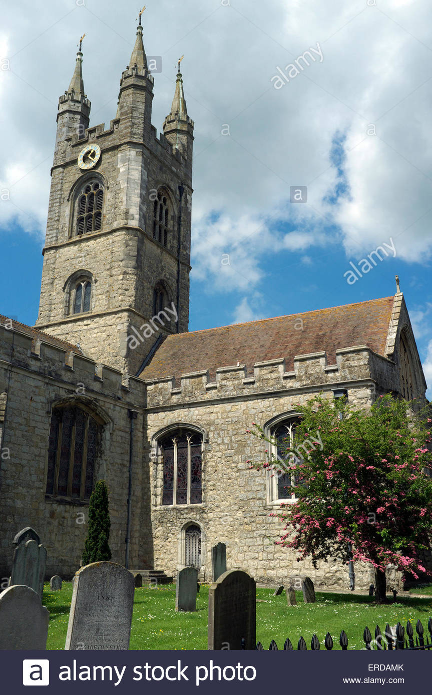 Church Of St Mary The Virgin In Kent Stock Photos & Church Of St Mary ...