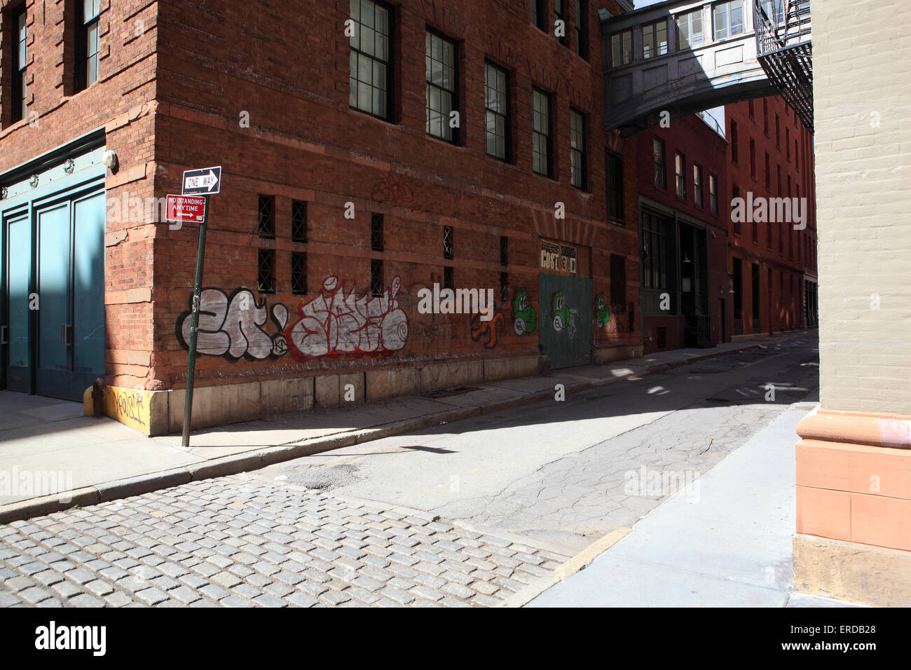 alley in Tribeca New York city Stock Photo - Alamy