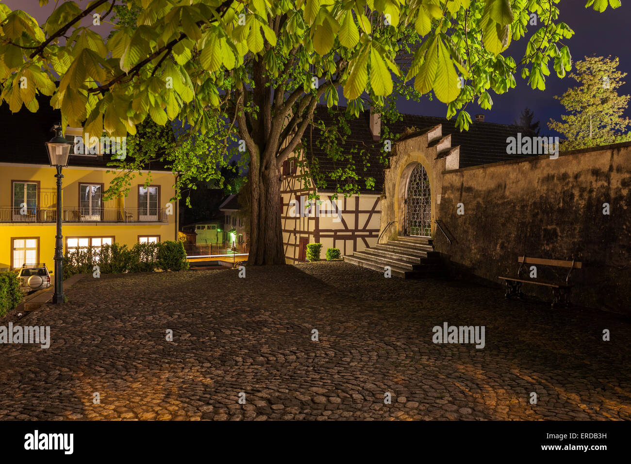 Evening in allschwil village basel country switzerland hi-res stock ...