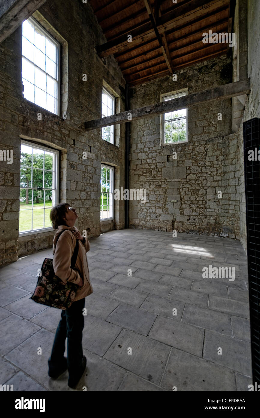 Appuldurcombe House is now a deserted shell, the mansion long abandoned ...