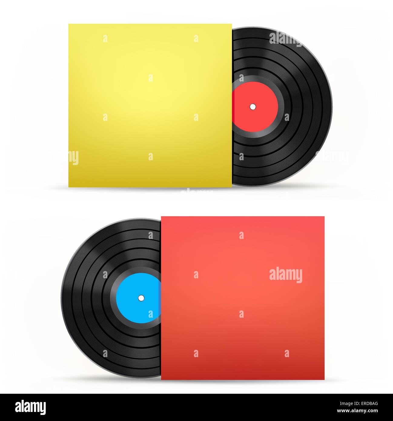 vinyl disc and cover Stock Vector Image & Art - Alamy