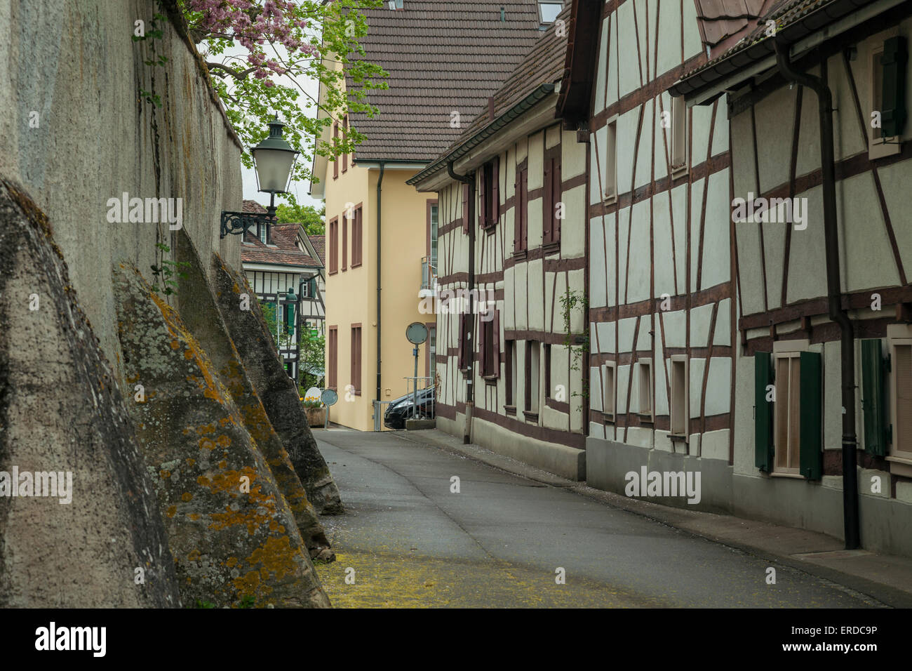 Afternoon in Allschwil-village, canton Basel-Country, Switzerland Stock ...