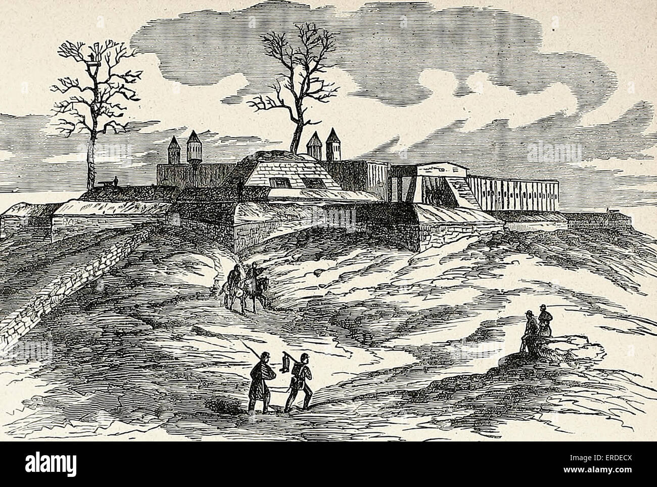 Fort Negley, Nashville, Tennessee - USA Civil War, circa 1862 Stock ...