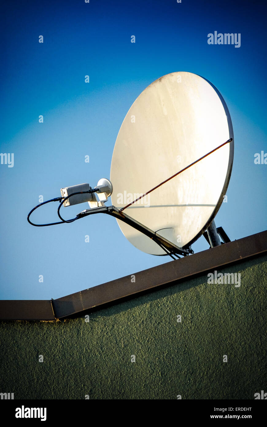 Satellite Communications Dish Stock Photo - Alamy