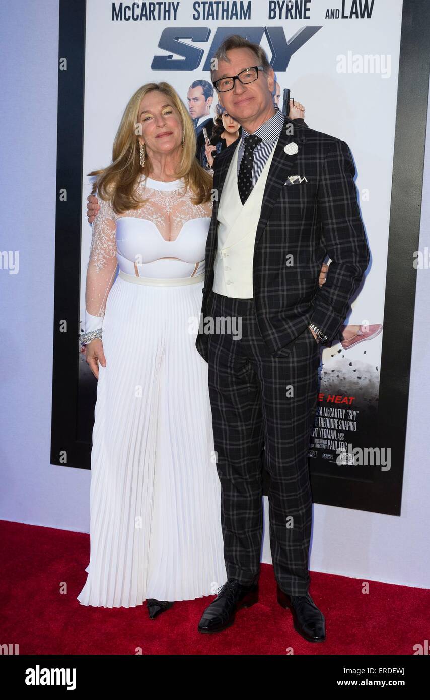 New York, NY, USA. 1st June, 2015. Lorie Feig, Paul Feig at arrivals ...