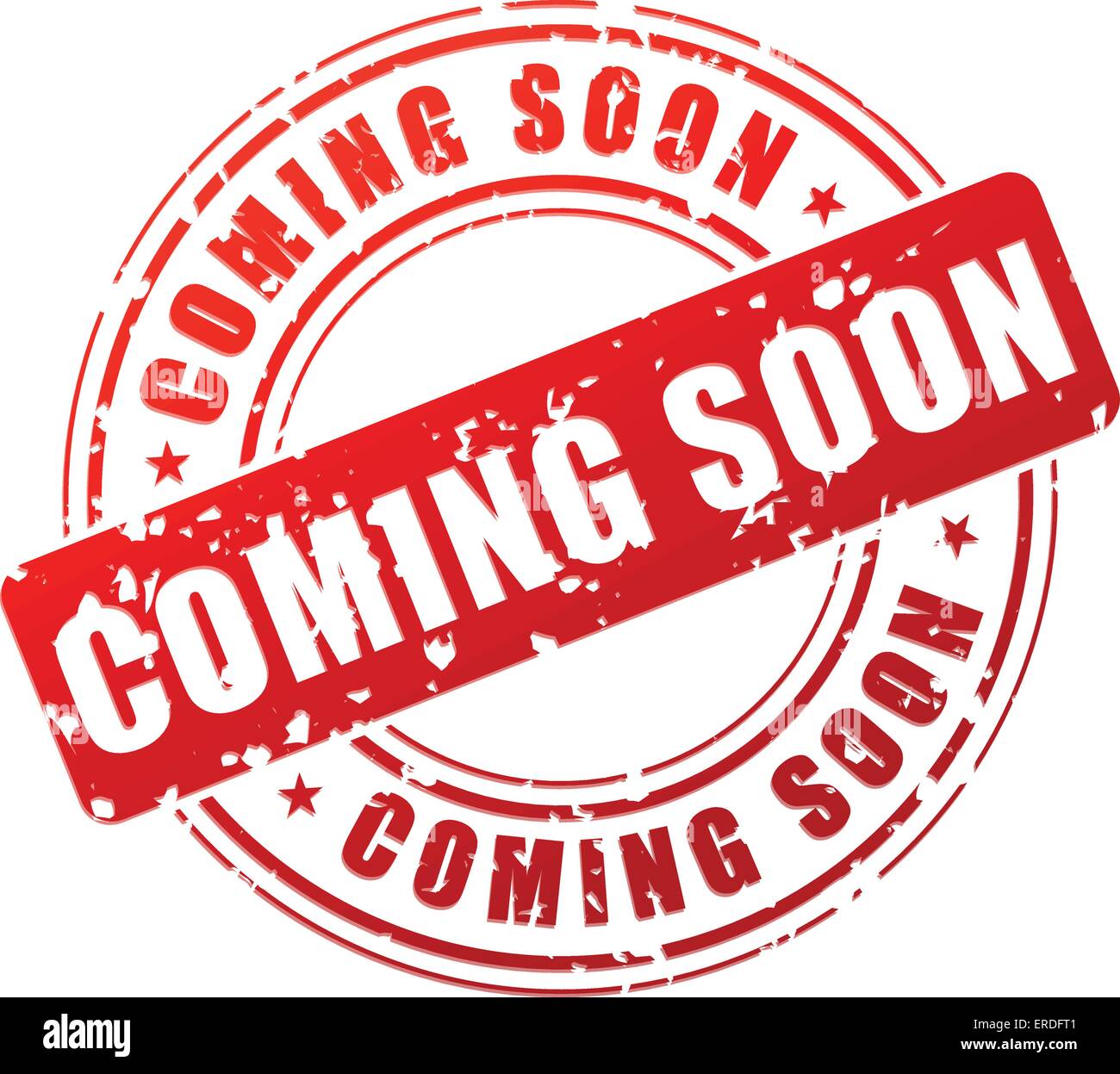 Vector illustration of red coming soon stamp Stock Vector Image & Art ...
