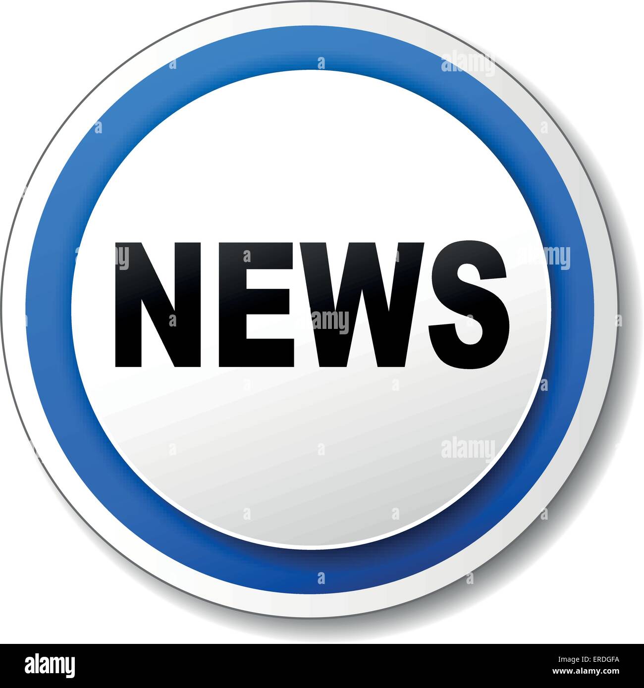 Vector illustration of black and blue news icon Stock Vector Image ...