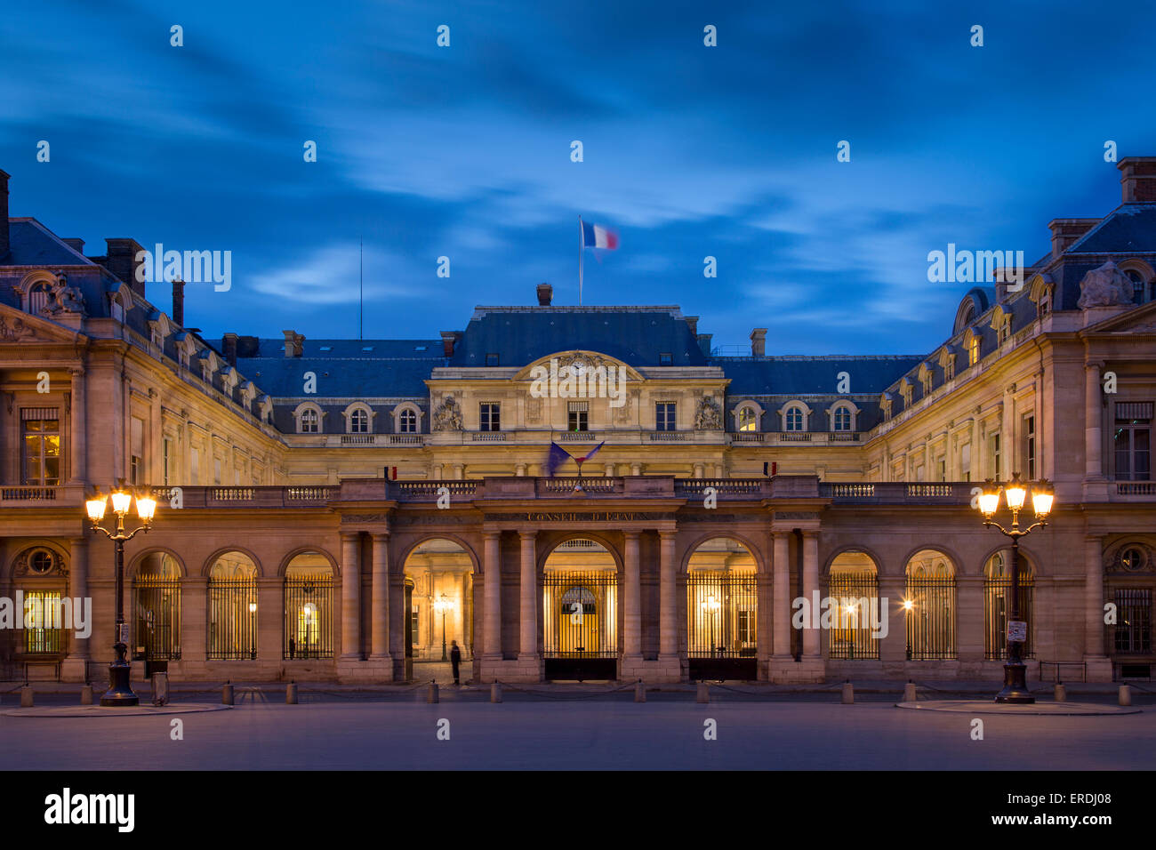 Twilight outside Palais Royal, Paris, France Stock Photo - Alamy