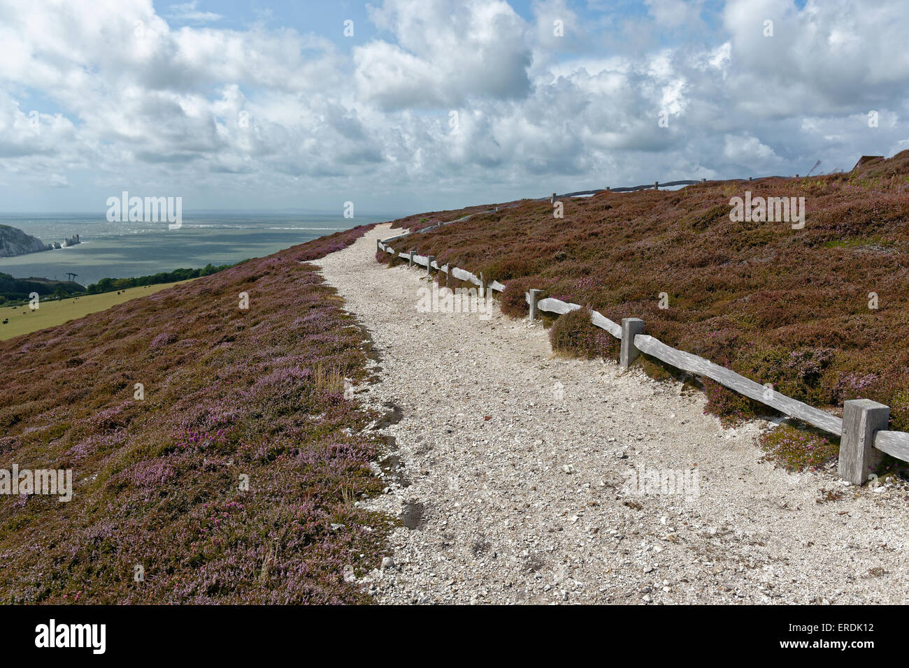 View of The Needles Alum Bay, From Headon Warren Totland, Isle of Wight ...