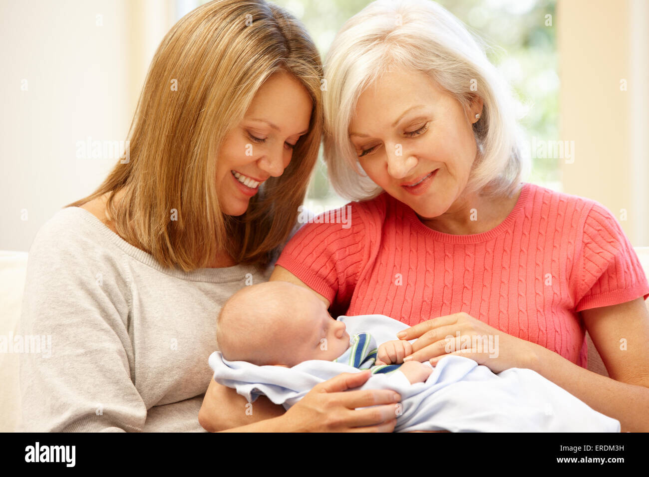 Multi-generation family portrait Stock Photo - Alamy