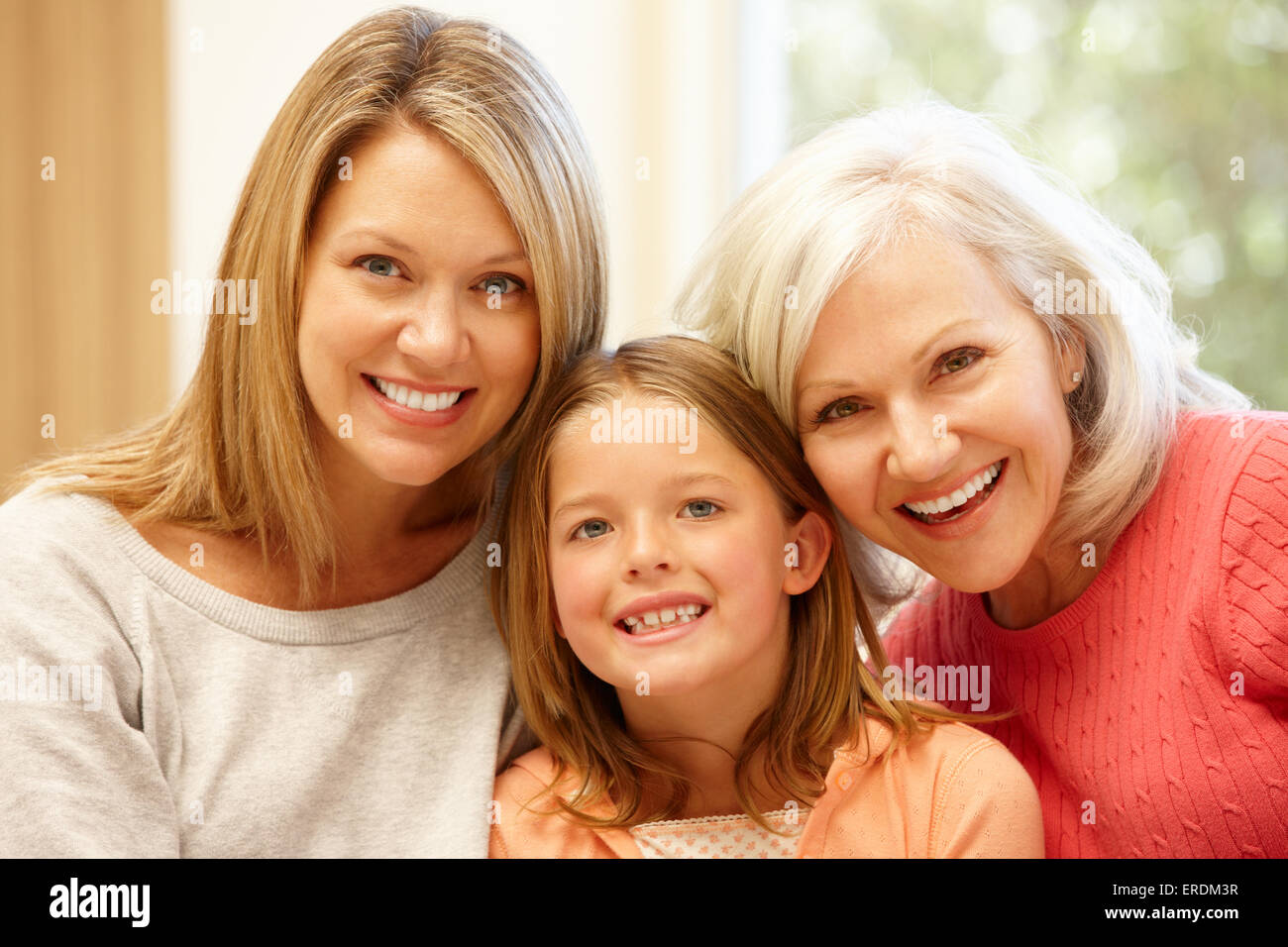 Multi-generation family portrait Stock Photo - Alamy