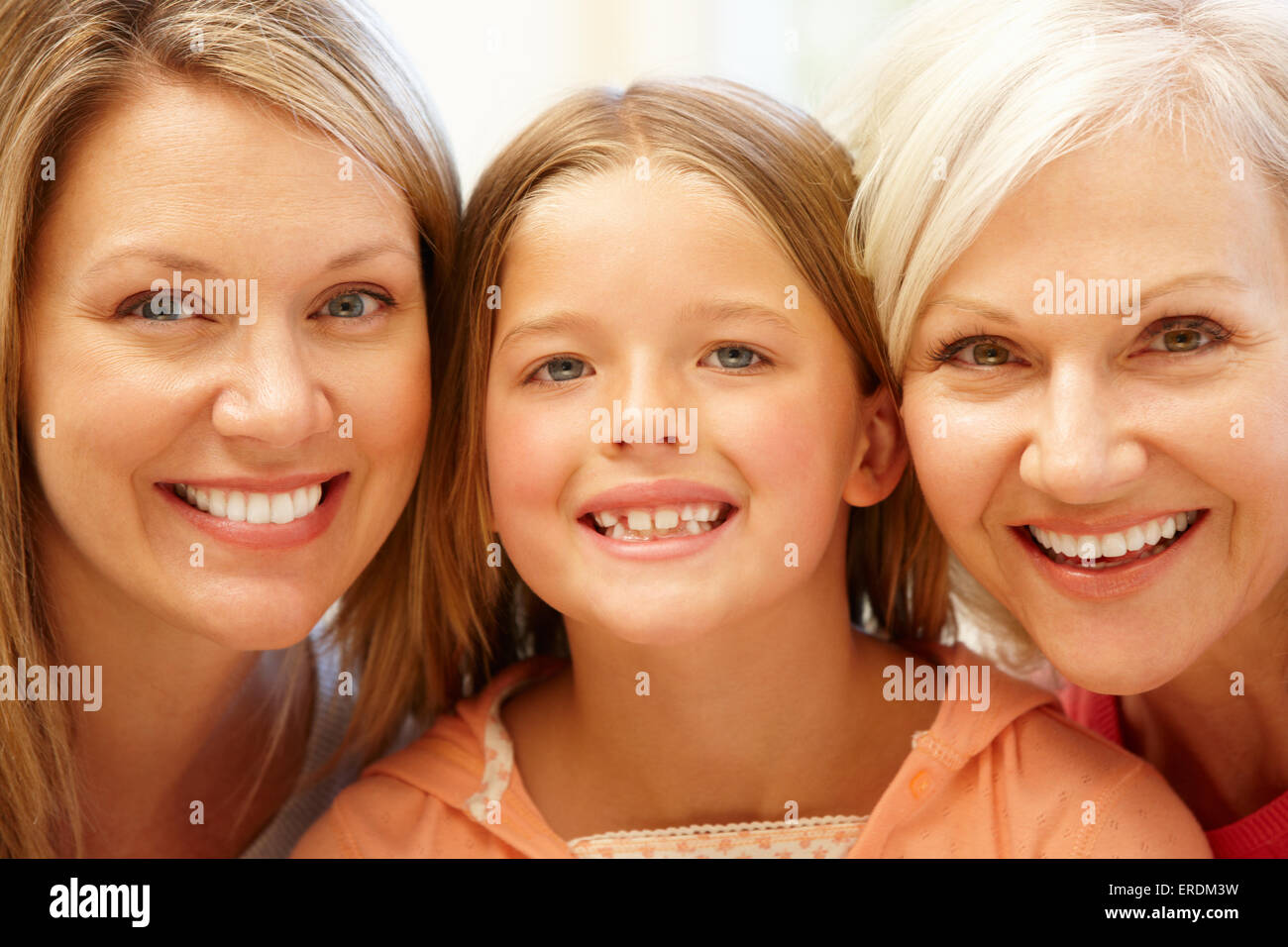 Multi-generation family portrait Stock Photo - Alamy