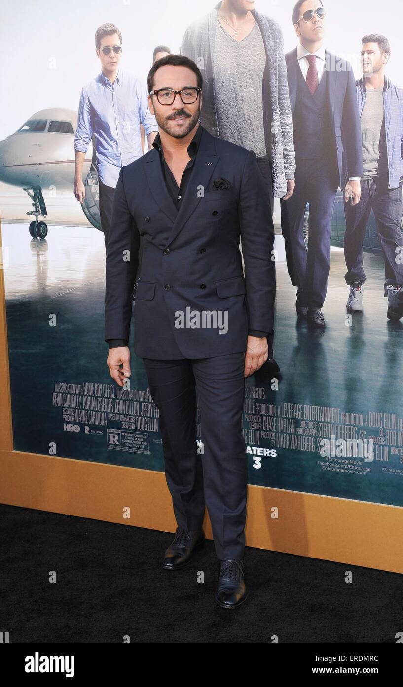 Los Angeles, CA, USA. 1st June, 2015. Jeremy Piven at arrivals for ...