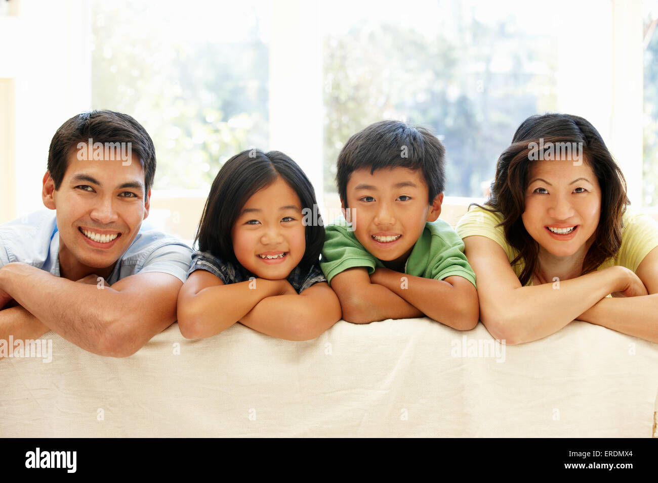 Asian family portrait Stock Photo - Alamy