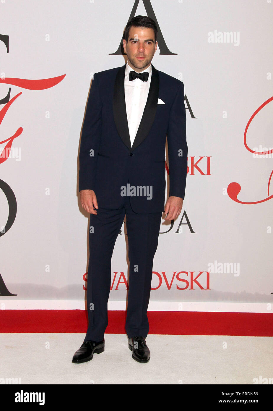 New York, USA. 1st June, 2015. ZACH QUINTO attends the 2015 CFDA ...