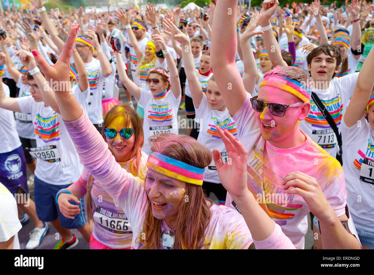 The Color Run Stock Photo - Alamy