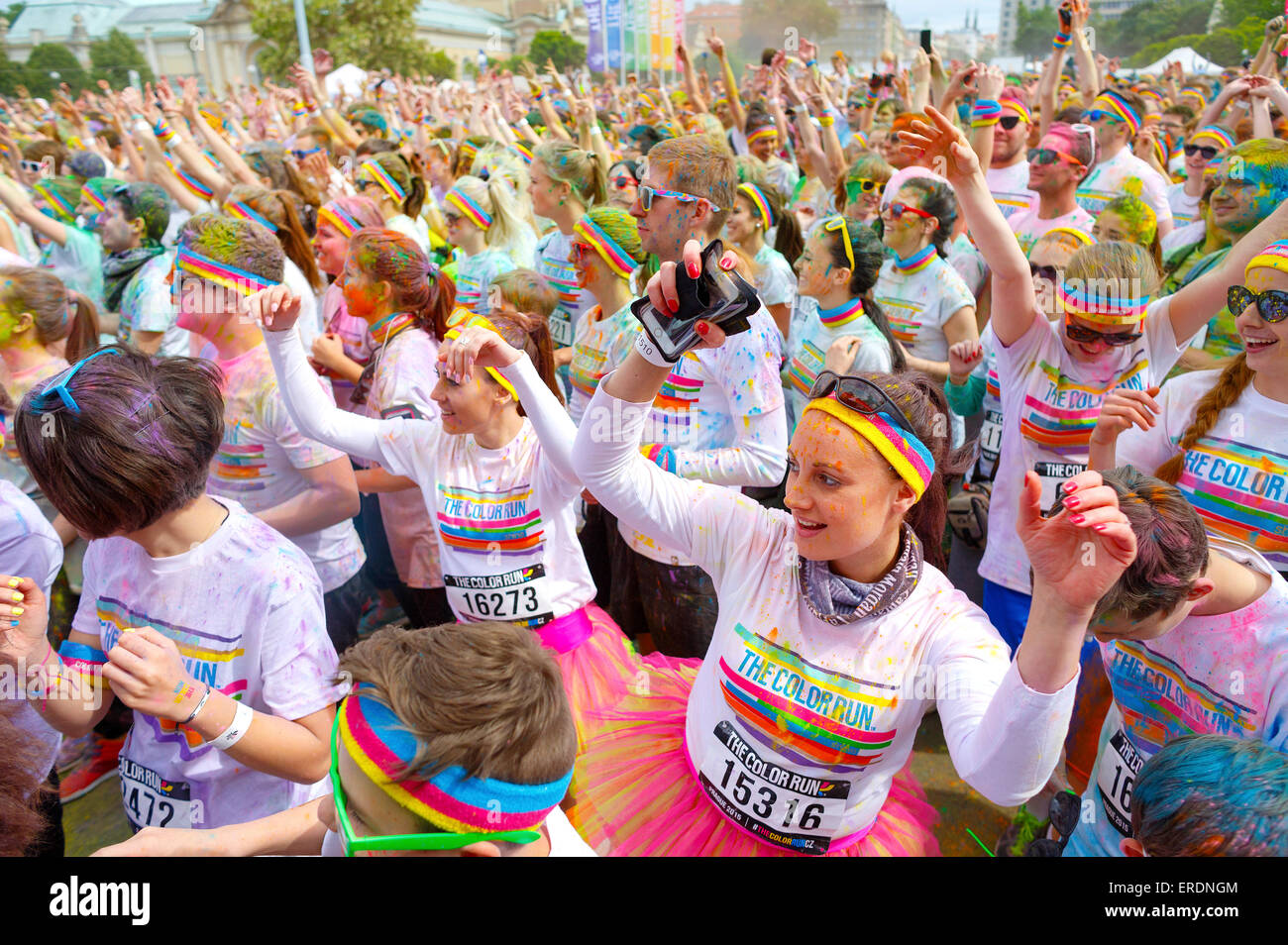 The Color Run Stock Photo - Alamy