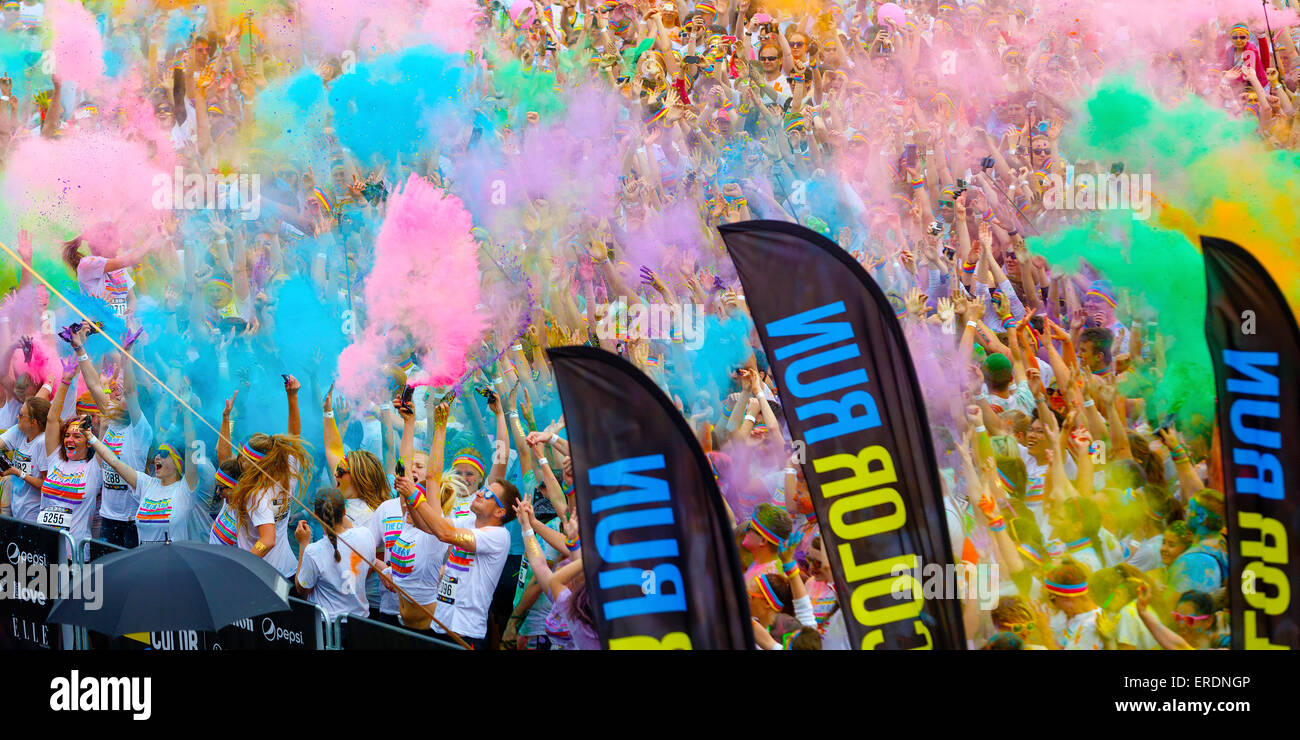 The Color Run Stock Photo - Alamy
