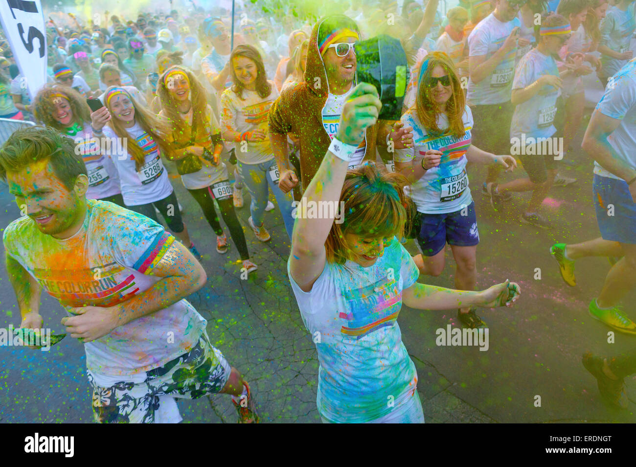The Color Run Stock Photo - Alamy